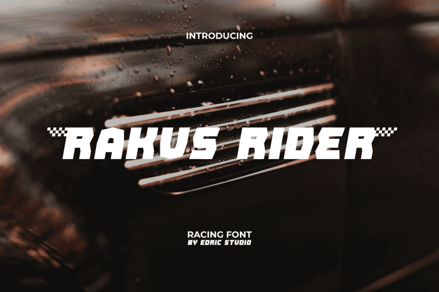 Rakus Rider Demo Font · 1001 Fonts