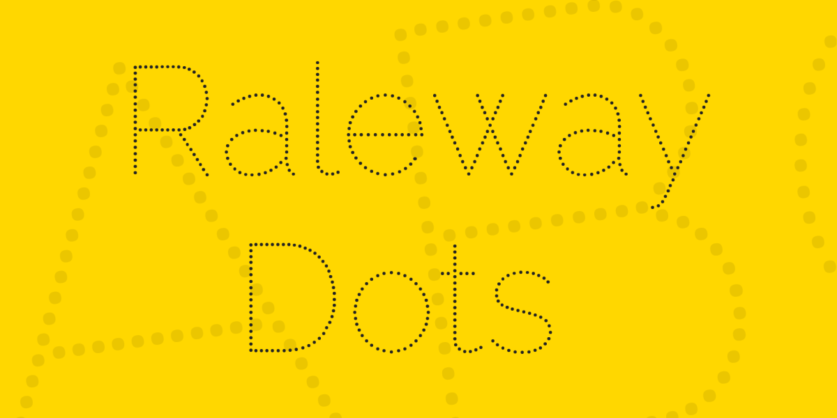 Raleway Dots Font · 1001 Fonts