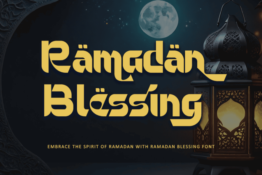 Ramadan Blessing - Personal use Font · 1001 Fonts