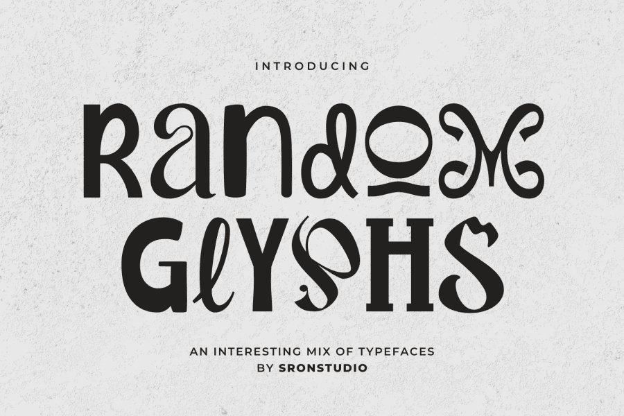 Random Glyphs Font · 1001 Fonts