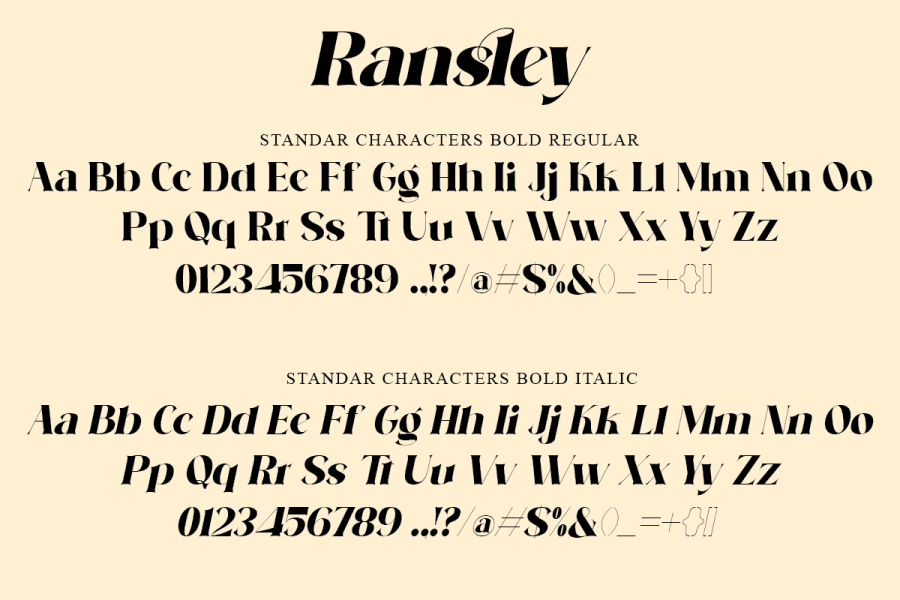 Ransley Font · 1001 Fonts