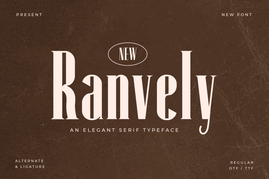 Ranvely Free Trial Font · 1001 Fonts