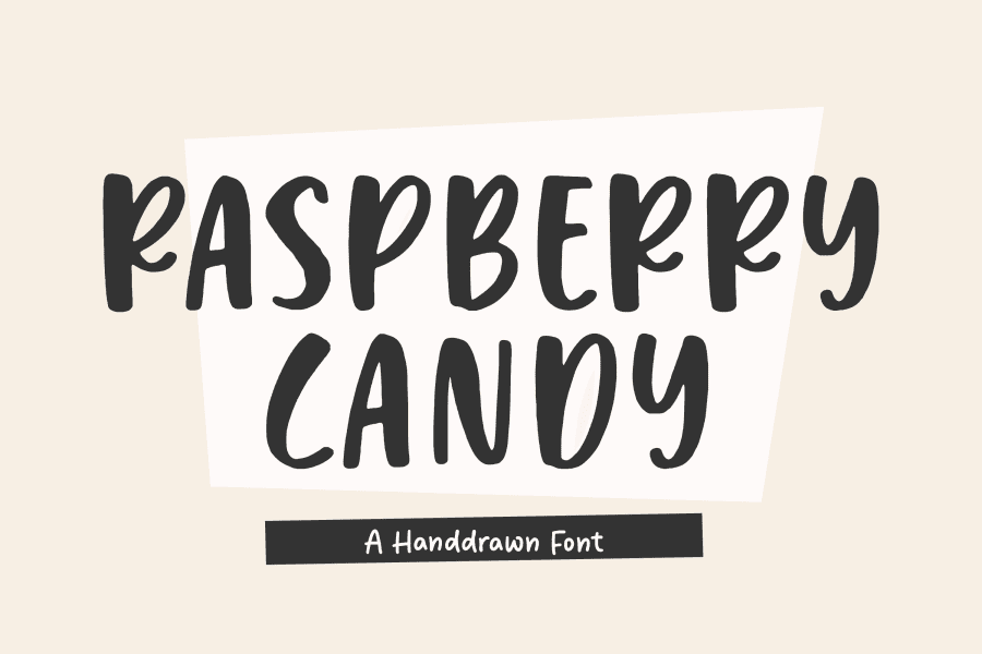 Raspberry Candy Font · 1001 Fonts