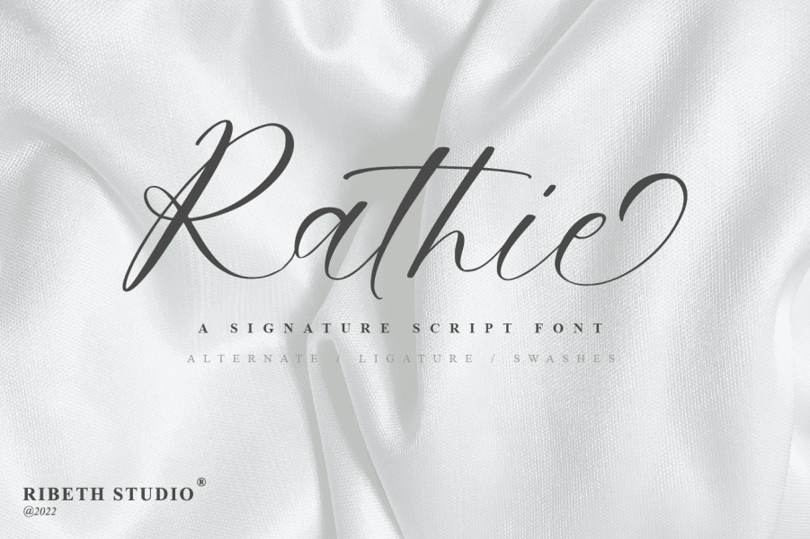 Rathie Font · 1001 Fonts