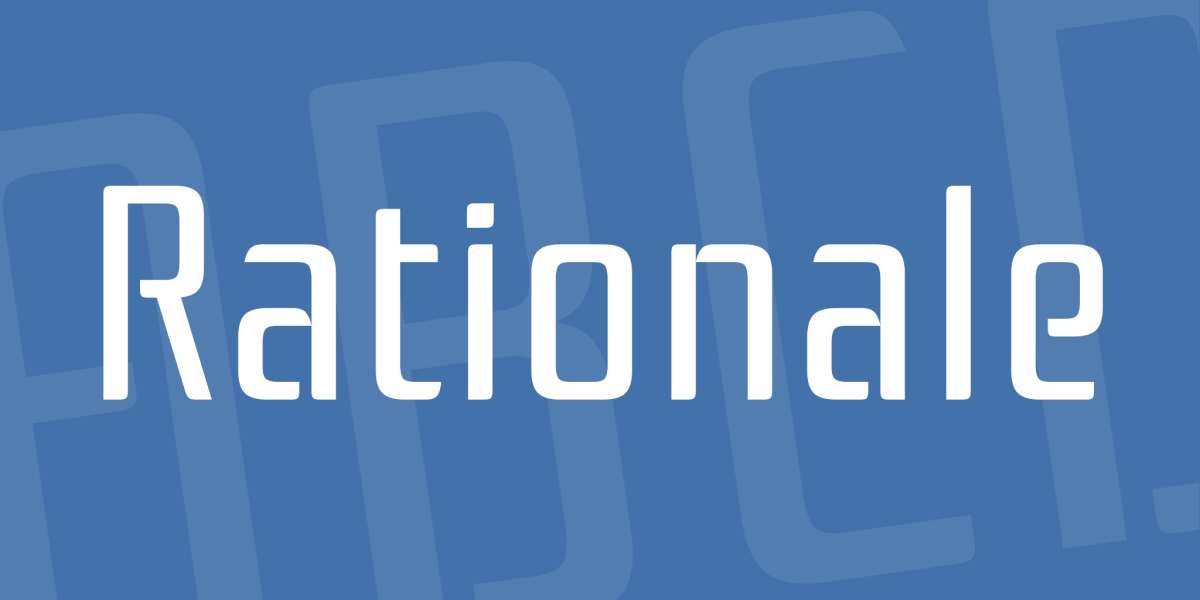 Rationale Font · 1001 Fonts