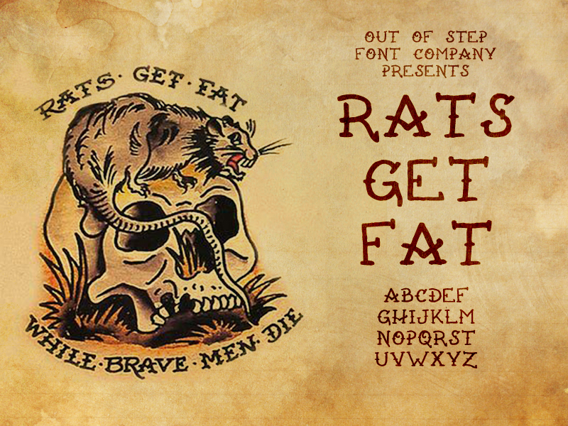 Rats Get Fat Font · 1001 Fonts