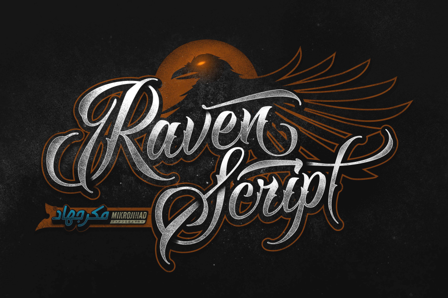 Raven Script DEMO Font · 1001 Fonts