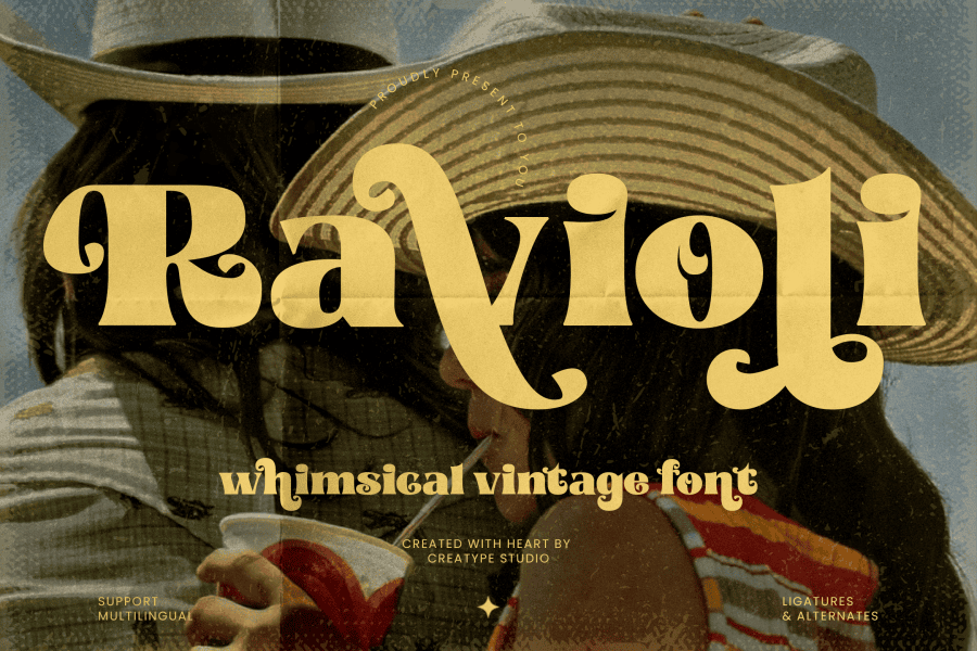 Ravioli Font · 1001 Fonts