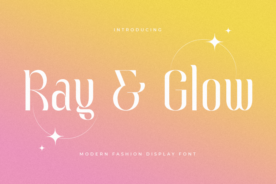 Ray And Glow Font · 1001 Fonts