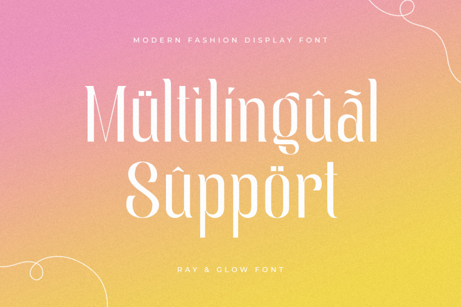 Ray And Glow Font · 1001 Fonts