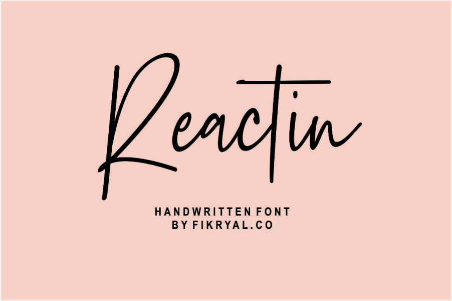Reactin Font · 1001 Fonts