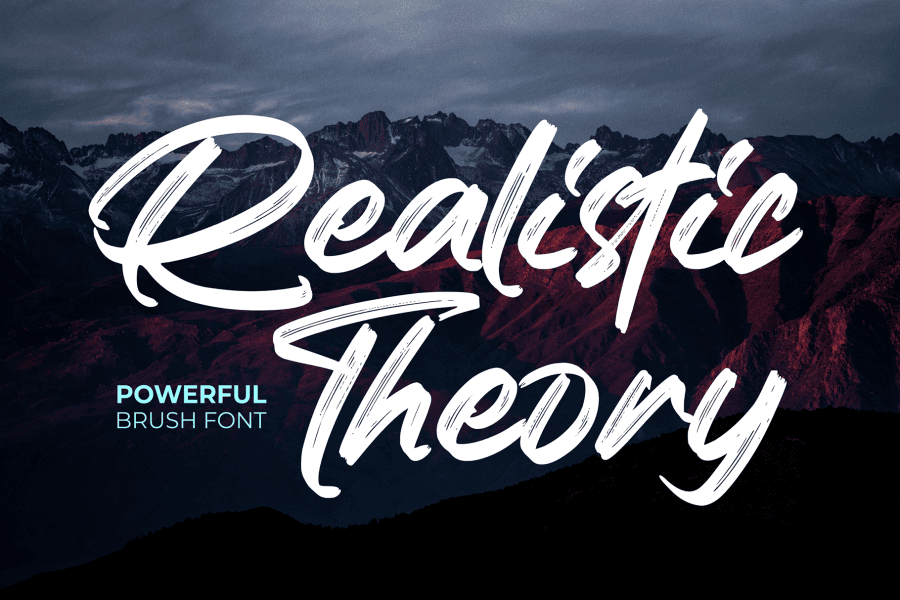 Realistic Theory Font · 1001 Fonts