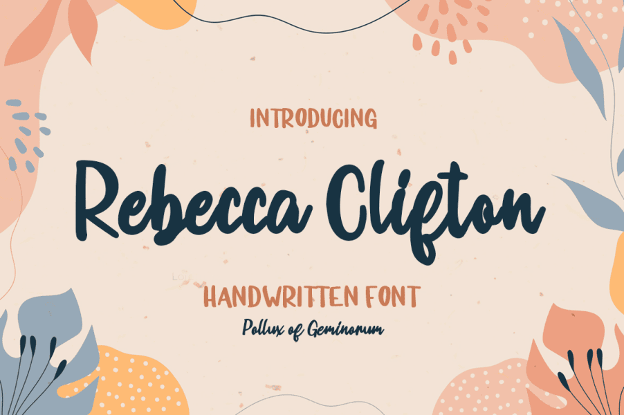 Rebecca Clifton Font · 1001 Fonts