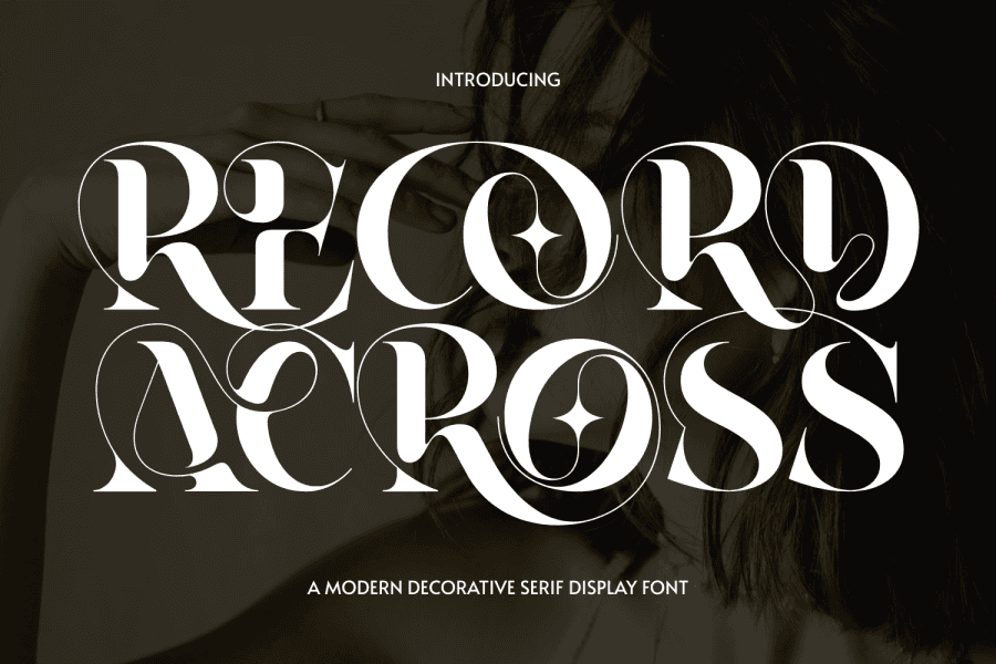 Record Across Demo Font · 1001 Fonts