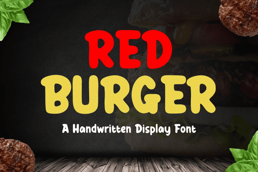 RED BURGER Font · 1001 Fonts