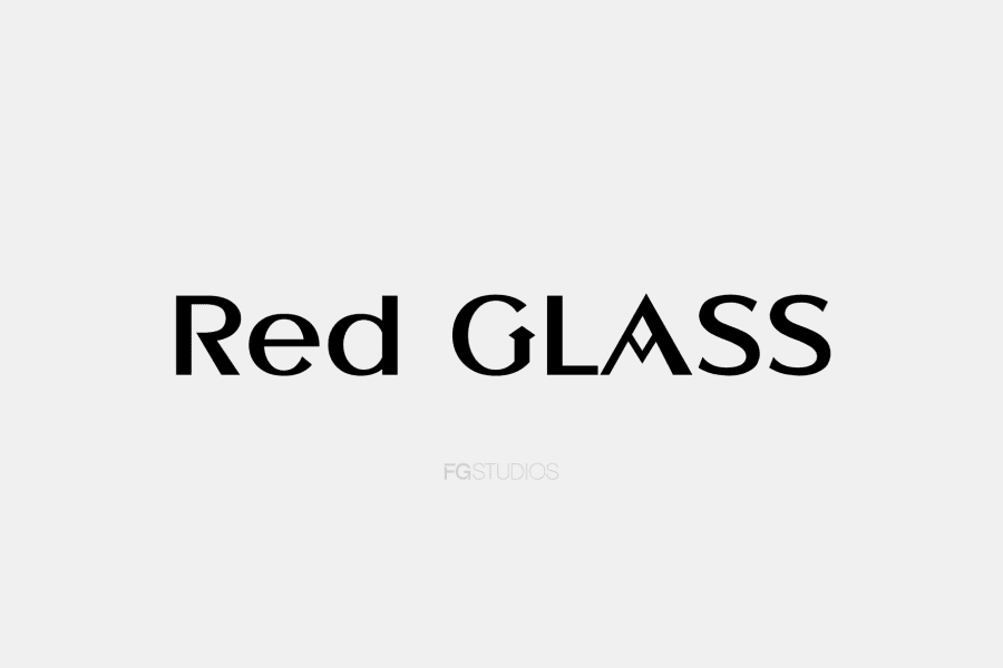 Red Glass Font · 1001 Fonts