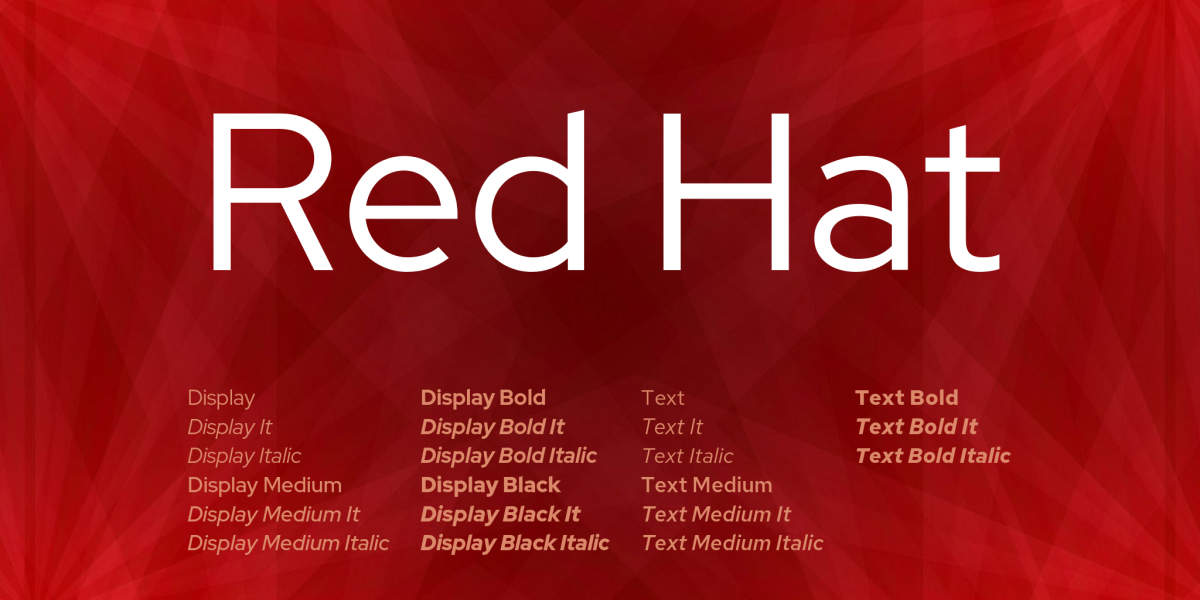 Red Hat Font Family · 1001 Fonts