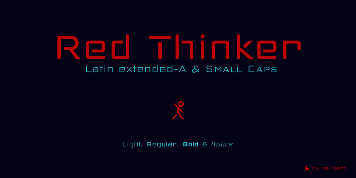 Red Thinker Font Family · 1001 Fonts