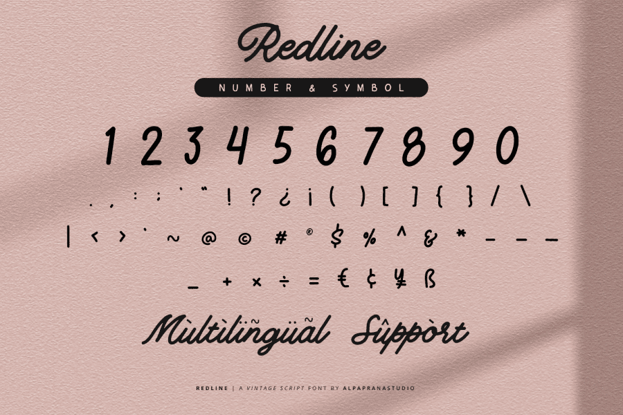 Redline Font · 1001 Fonts