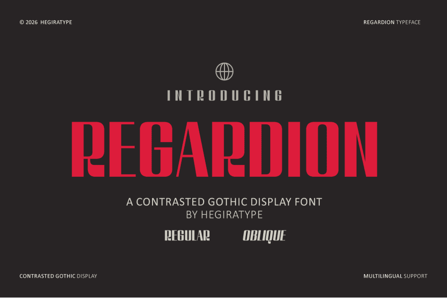 Regardion Font · 1001 Fonts
