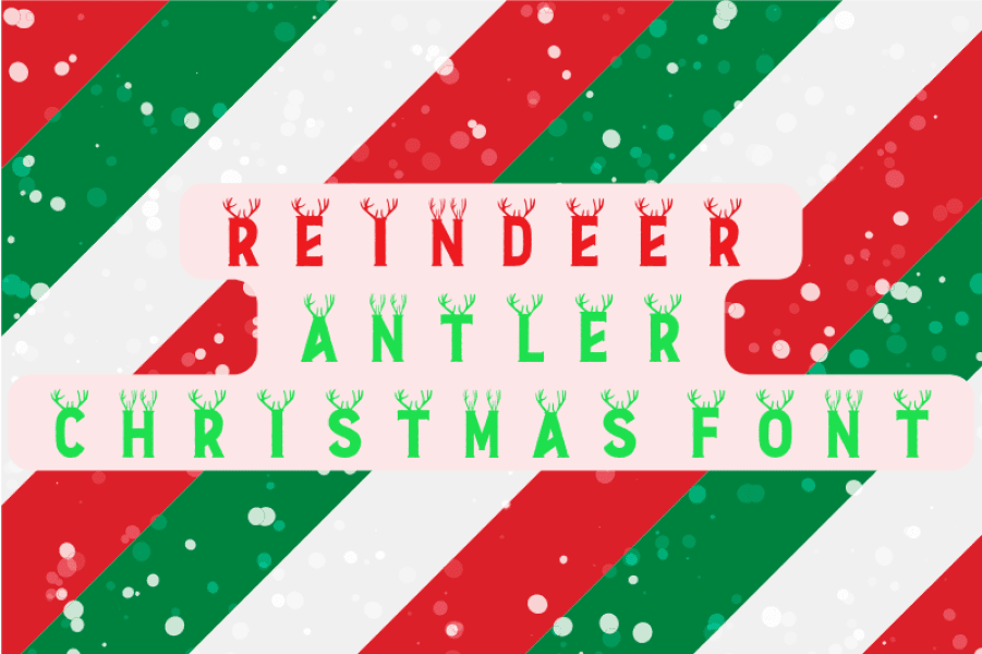 reindeer-christmas-font Font · 1001 Fonts