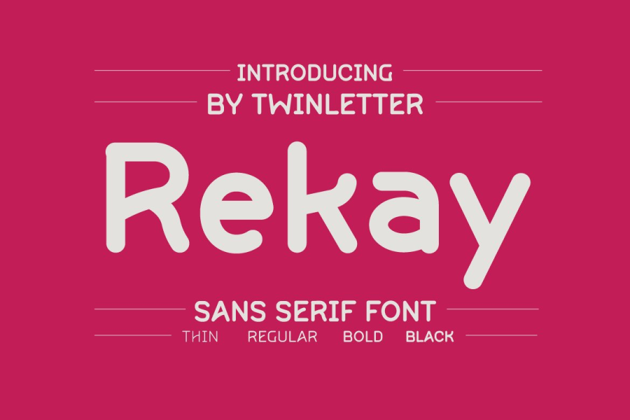 Rekay Font Family · 1001 Fonts
