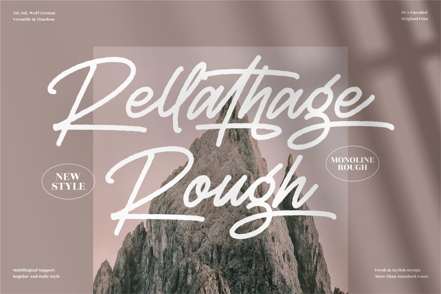 Rellathage Rough Font Family · 1001 Fonts