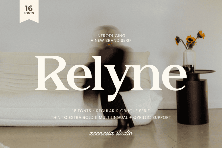 Relyne Font Family · 1001 Fonts