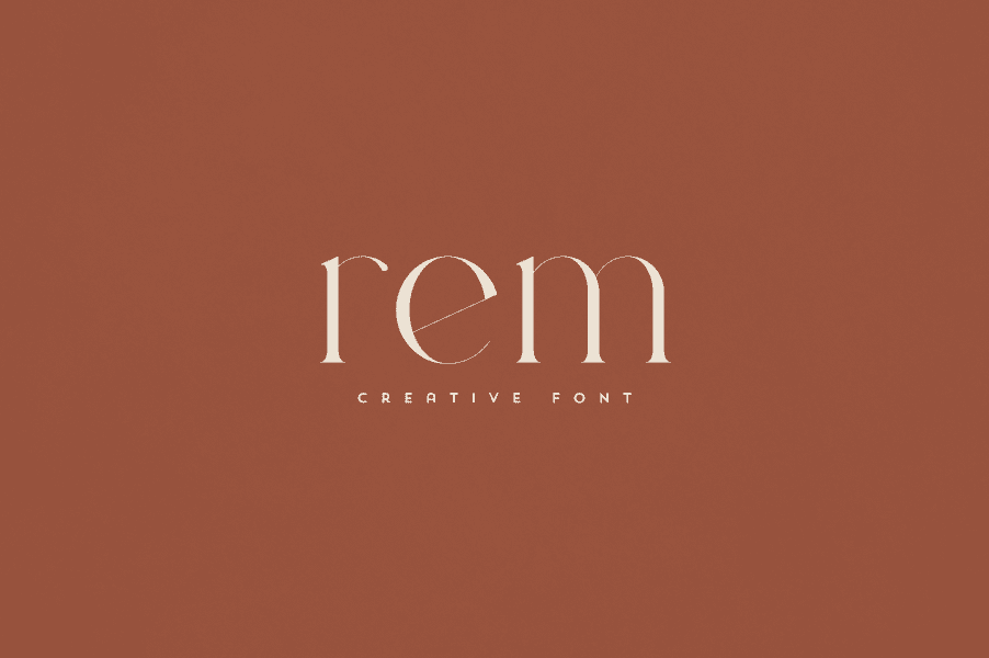 Rem Font · 1001 Fonts