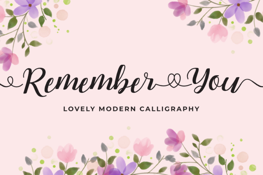 RememberYou Font Family · 1001 Fonts