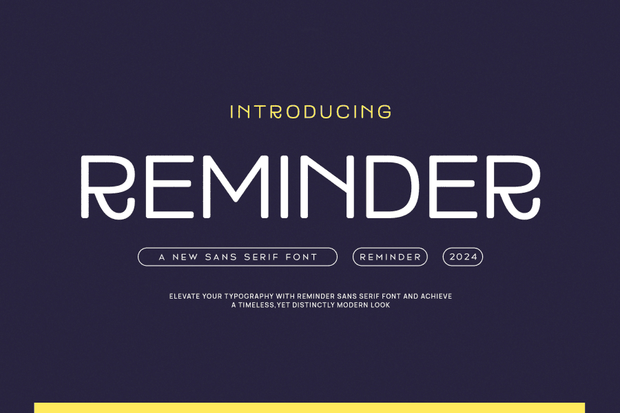 REMINDER Font · 1001 Fonts