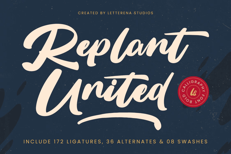 Replant United DEMO VERSION Font · 1001 Fonts