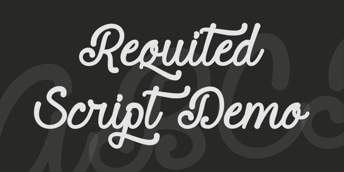 Requited Script Demo Font · 1001 Fonts