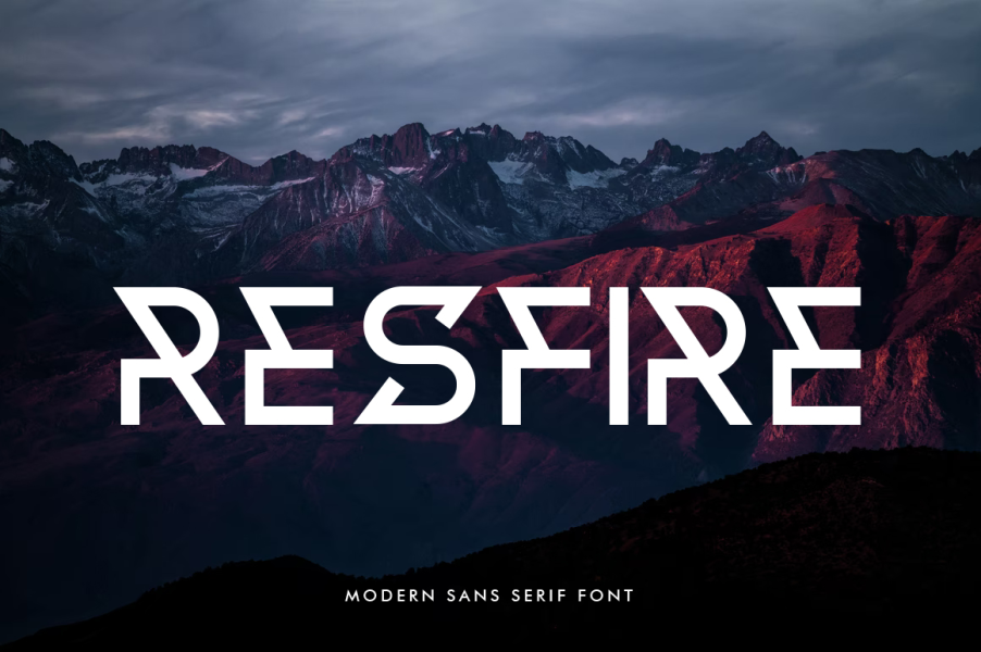 Resfire Font · 1001 Fonts