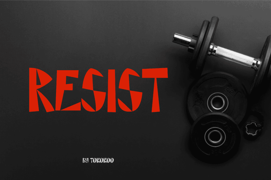 RESIST Font · 1001 Fonts