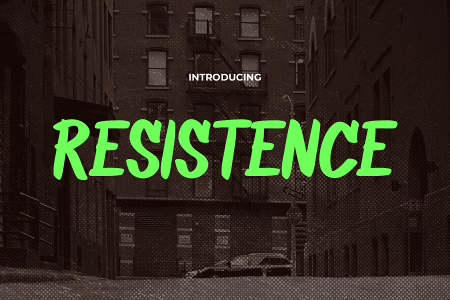 RESISTANCE Font · 1001 Fonts
