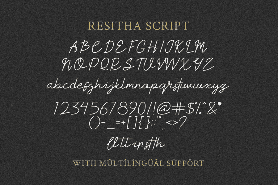 Resitha Font Family · 1001 Fonts