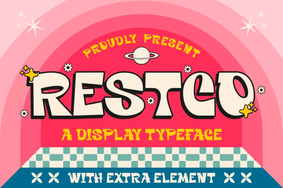 Restco Font · 1001 Fonts