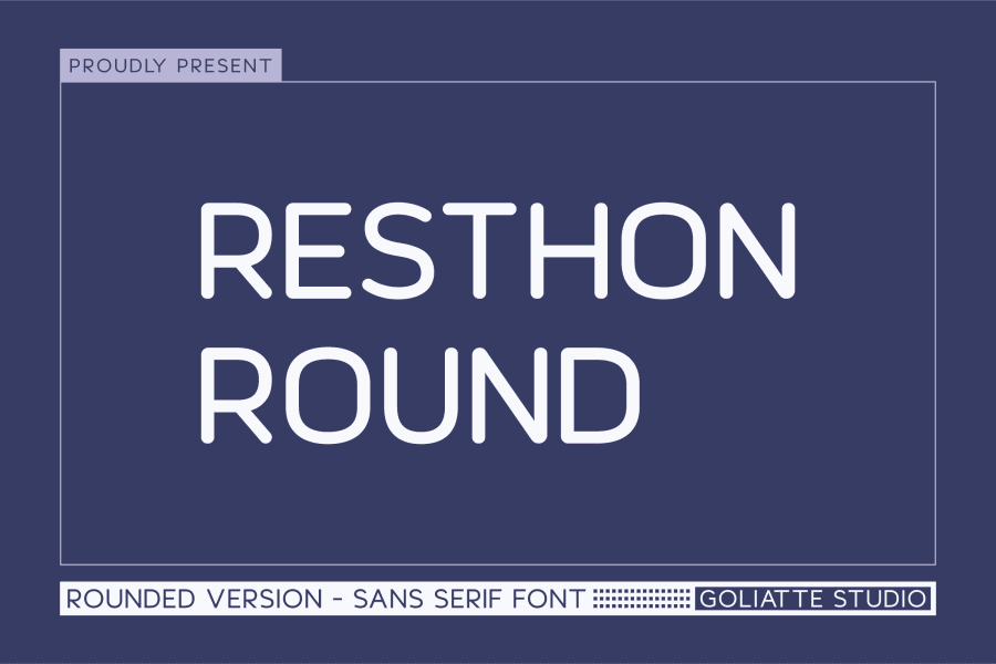 Resthon Round Font · 1001 Fonts
