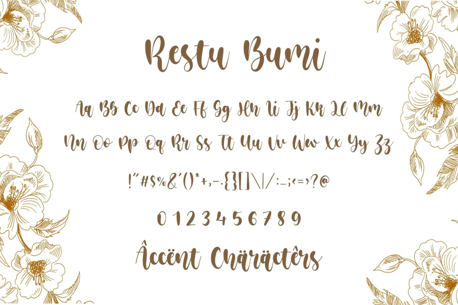 Restu Bumi Font · 1001 Fonts