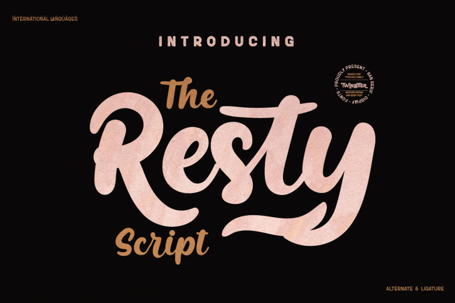 Resty Font · 1001 Fonts