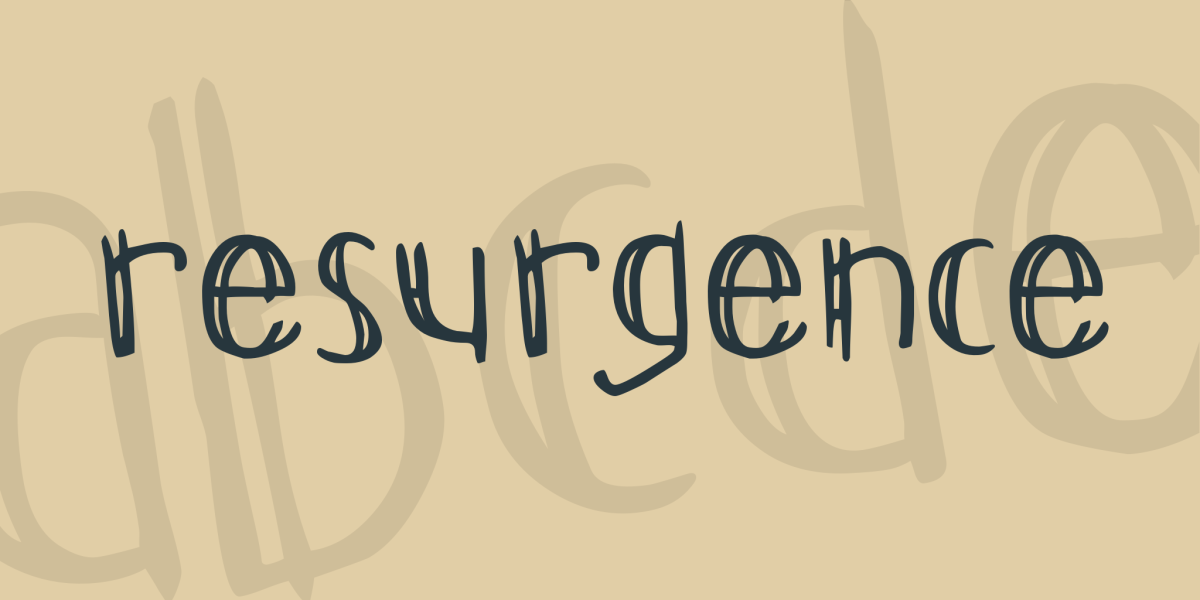Resurgence Font · 1001 Fonts