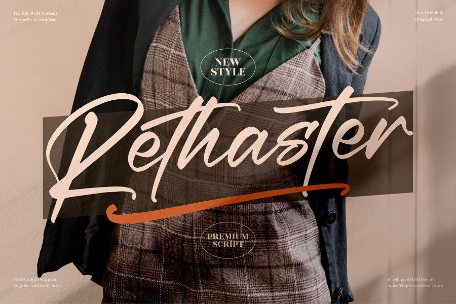 Rethaster Font Family · 1001 Fonts