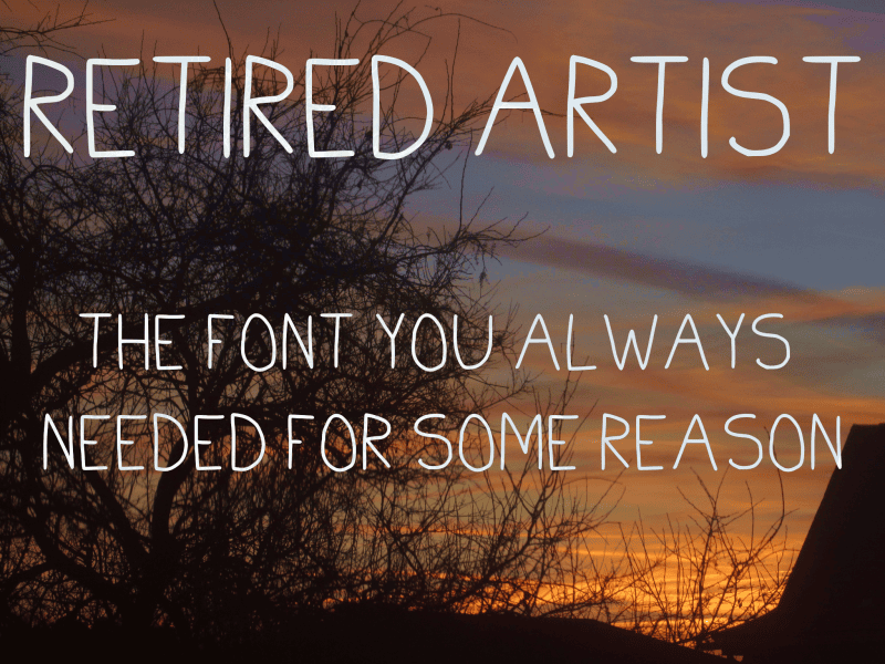 Retired Artist Font · 1001 Fonts