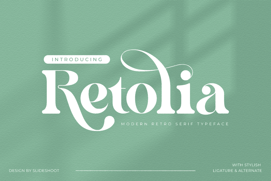 Retolia Font · 1001 Fonts