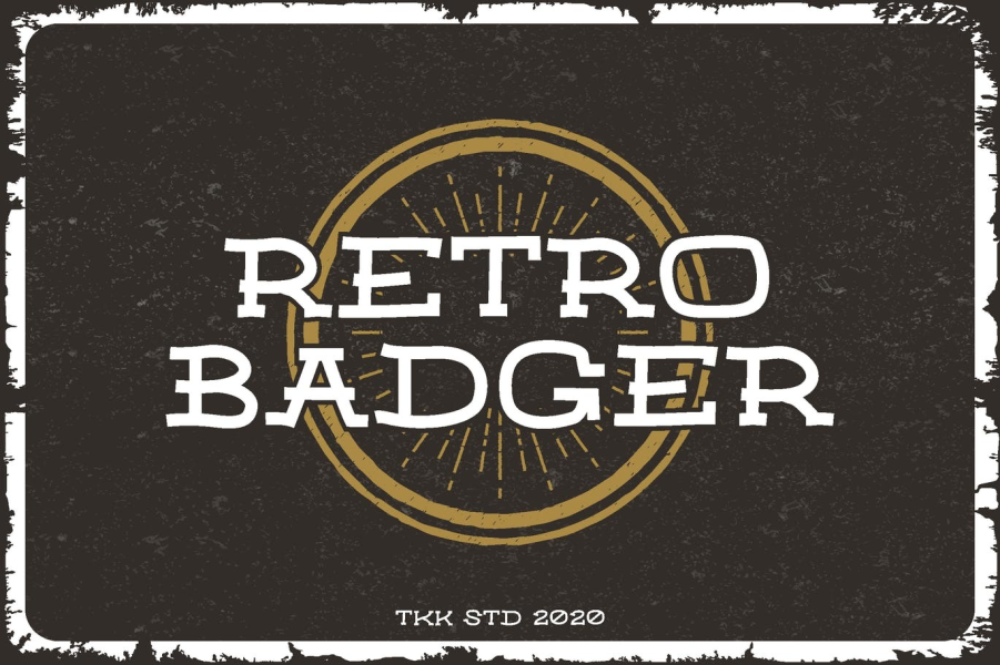 Retro Badger Font · 1001 Fonts