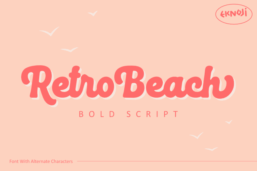 Retro Beach Font · 1001 Fonts