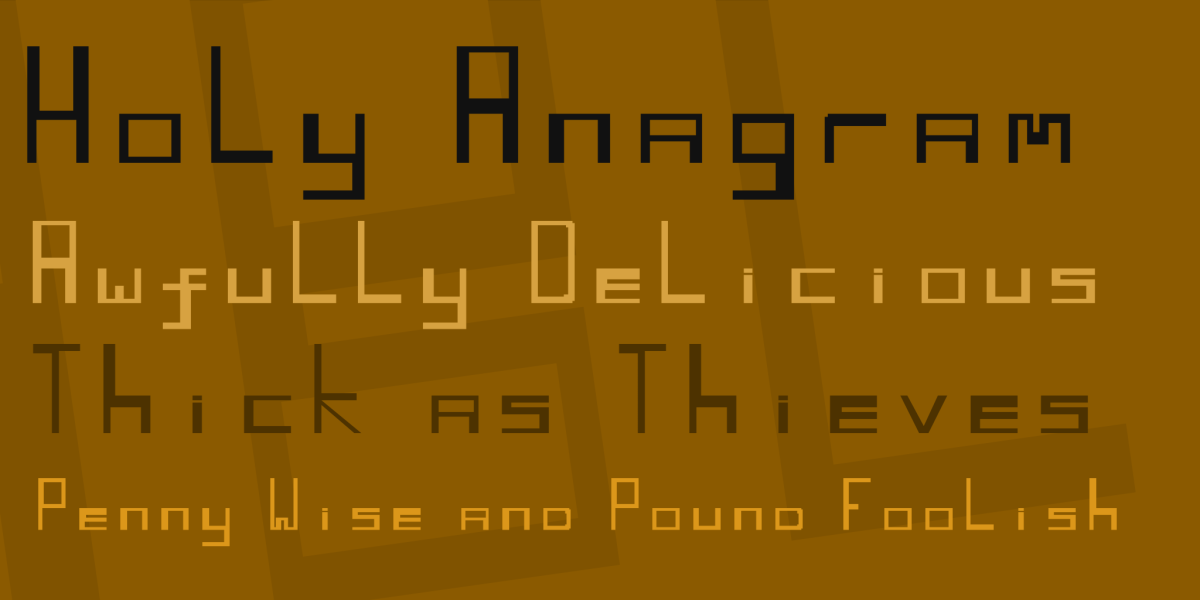 Retro Blocky Font · 1001 Fonts