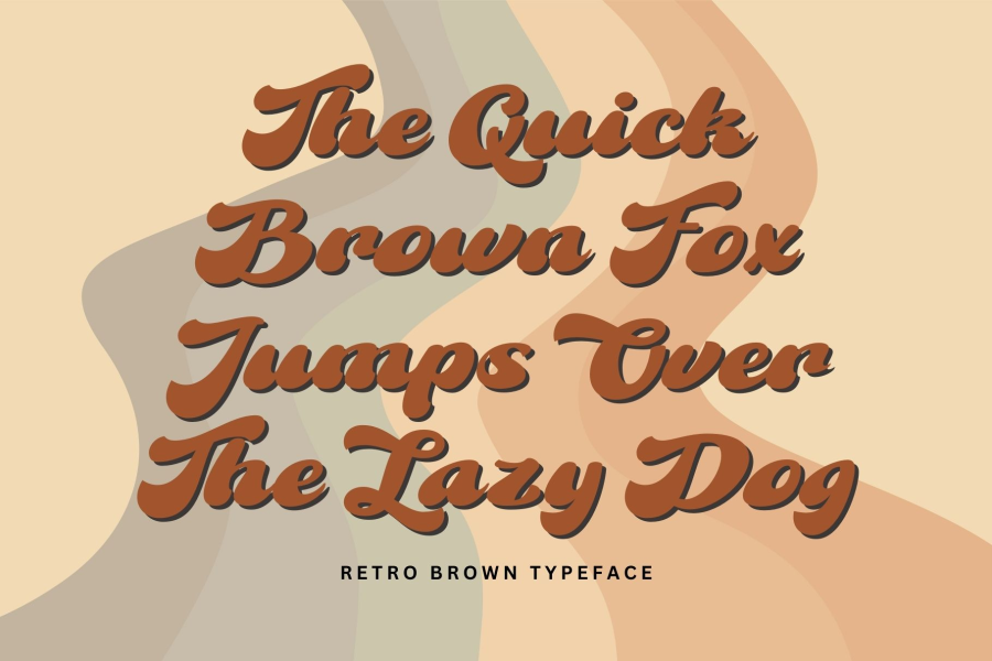 Retro Brown Font · 1001 Fonts