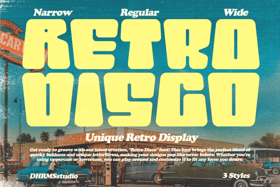 Retro Disco DEMO Font · 1001 Fonts